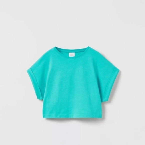 Zara | Shirts & Tops | Zara Kids Turquoise Tshirt | Poshmark